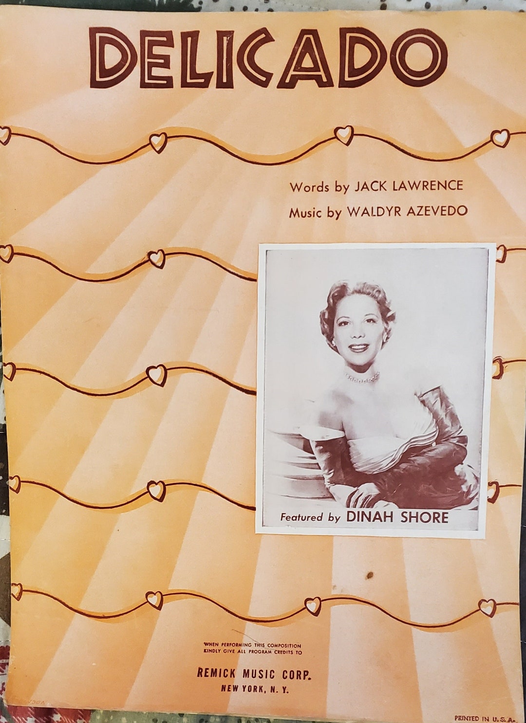 1941 Remick Delicado Sheet Music - Etsy
