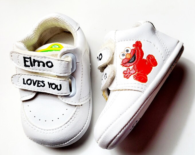New With Tag Vintage Licensed Sesame Street Elmo Sneakers Infant Size 1 ...
