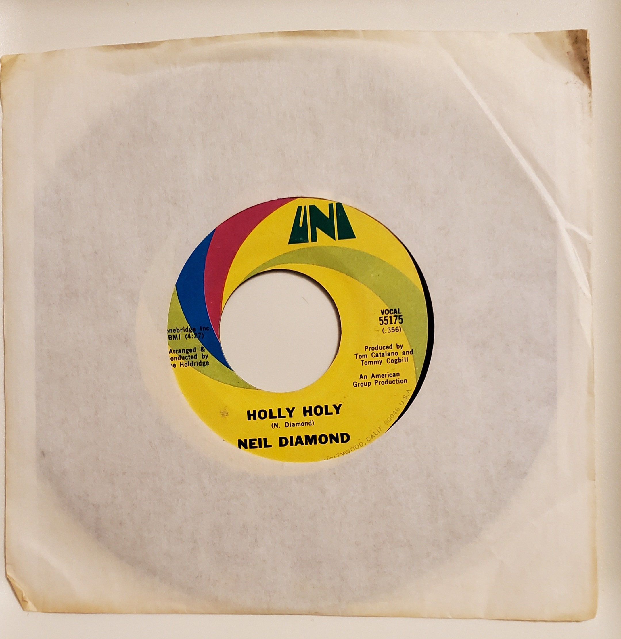 Neil Diamond hurtin' You Don't Come Easy & holly Holy 45 Rpm 7 Vinyl With Original Sleeve - Etsy