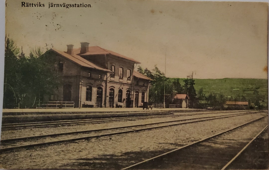 Antique Rattvik, Sweden Used Post Card, 1906 - Etsy