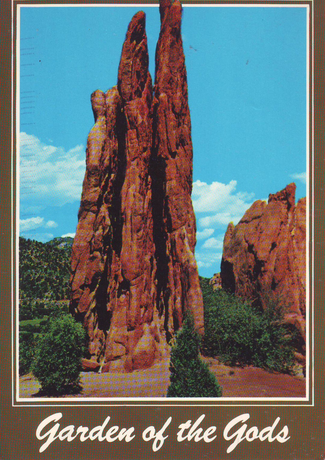 Vintage the Three Graces Garden of the Gods, Colorado. Stamped Post ...
