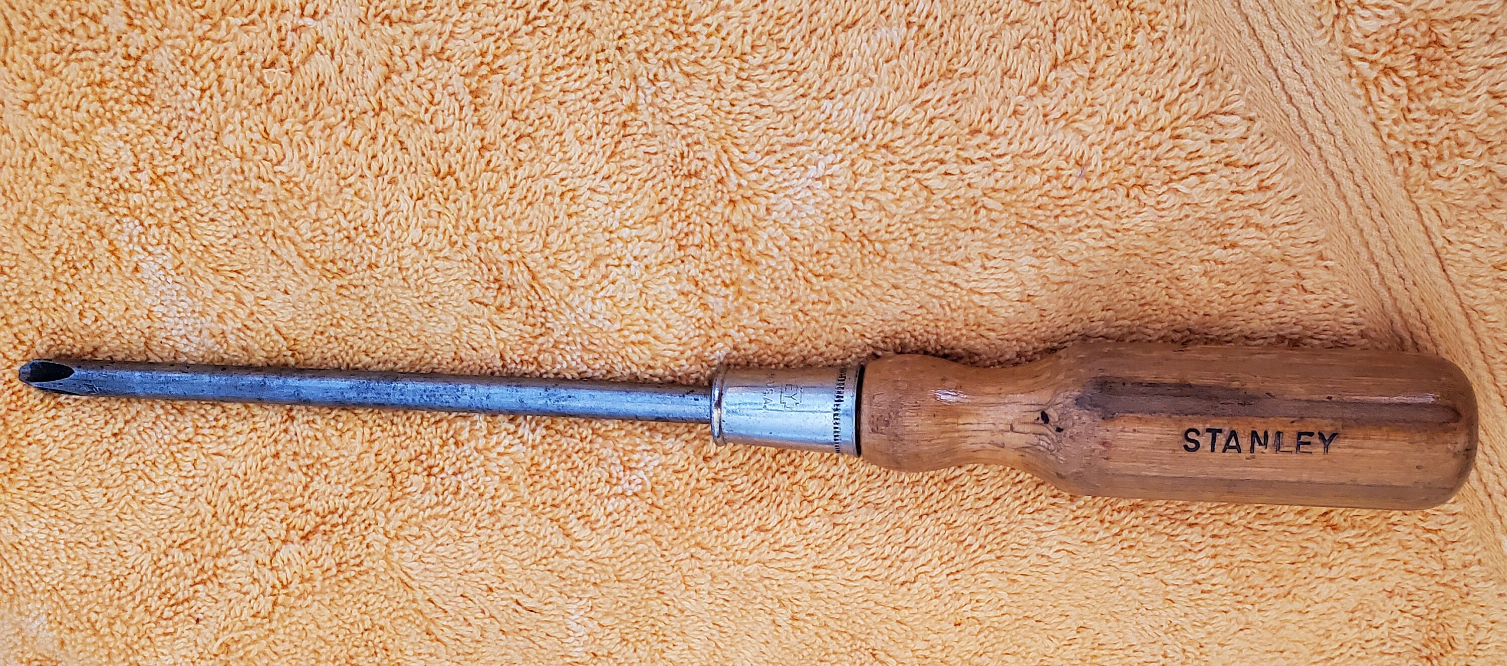 Stanley Vintage Screw Driver Wood Handle 3 Philips Head 11 1 2 Tool Made In USA