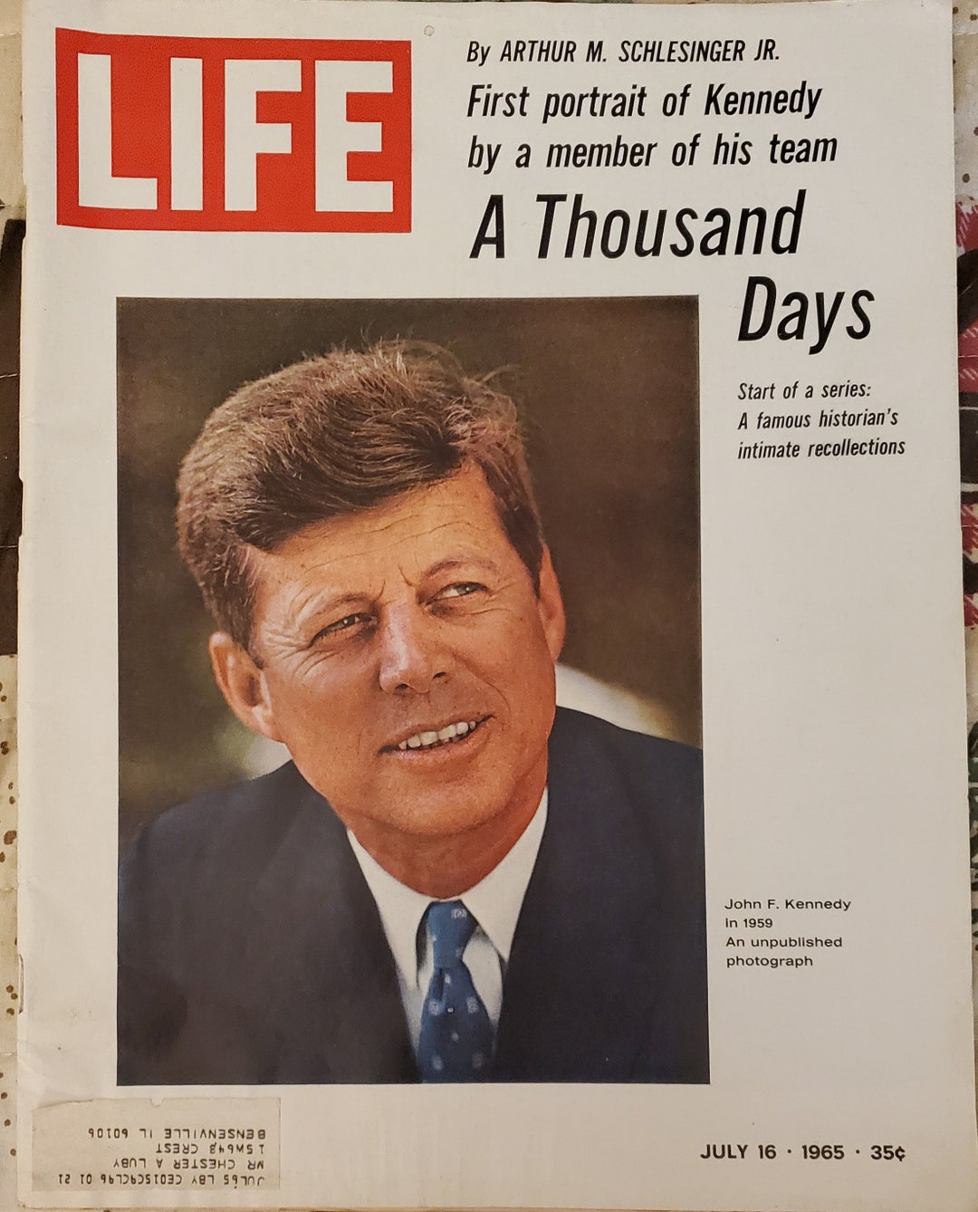 Vintage Look Magazine President Kennedy, July 16, 1965 - Etsy