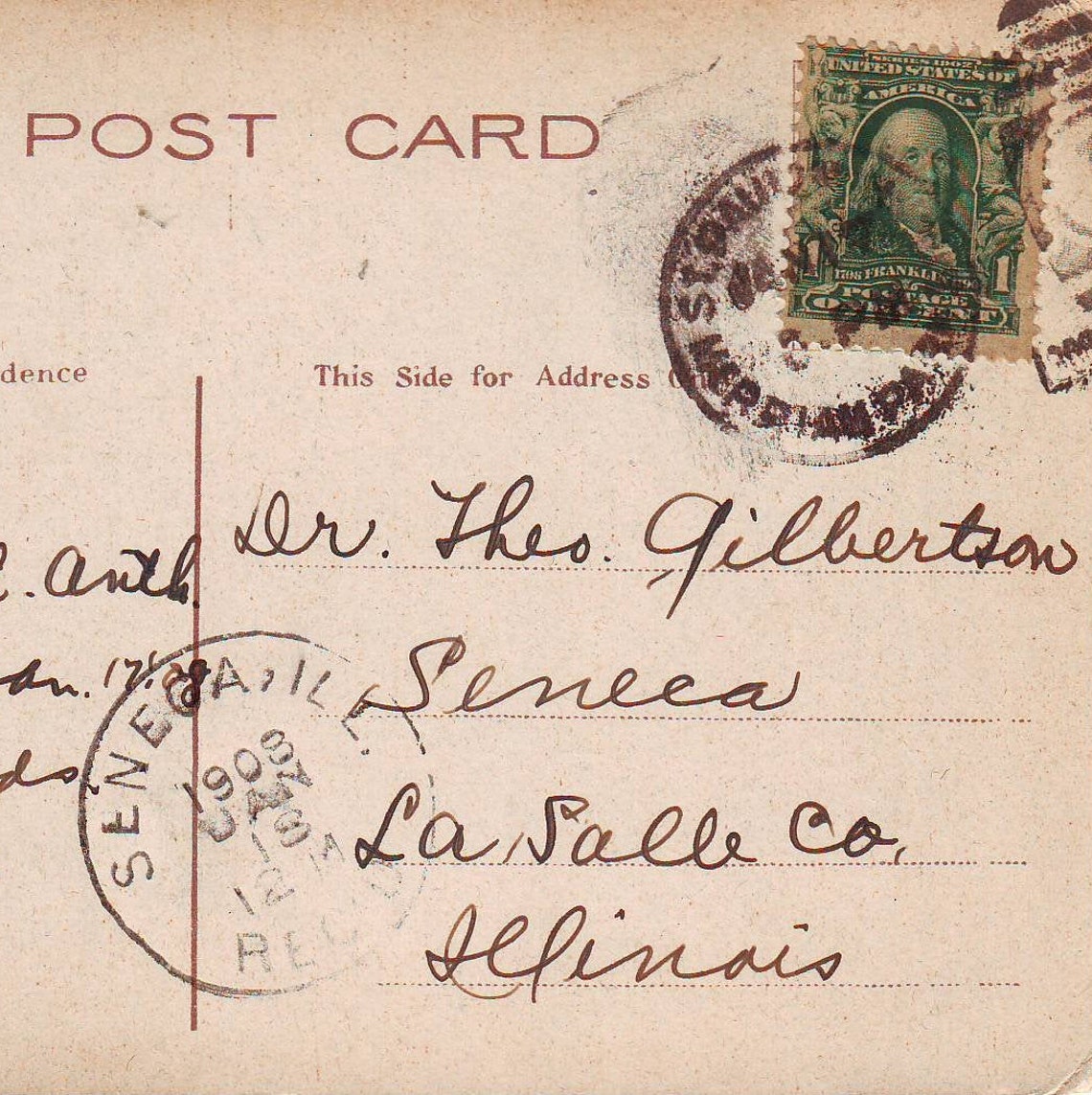 Antique Minneapolis Minnesota Stamped Post Card 1908 - Etsy