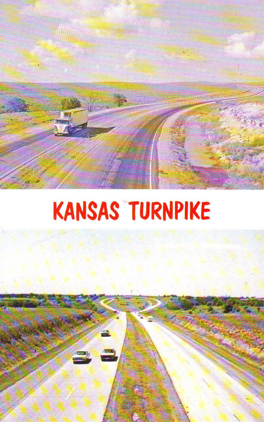 Vintage Kansas Turnpike, Kansas, Stamped Post Card, 1969 - Etsy