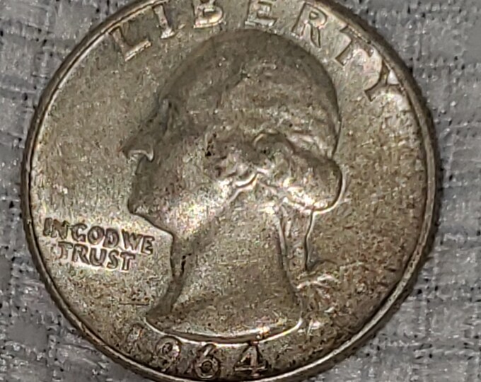 Vintage 1964 Silver Quarter - Etsy