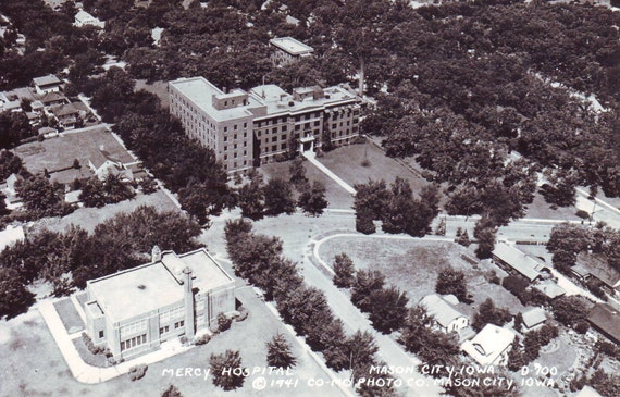 Vintage Photo Post Card of Mercy Hospital Mason City Iowa | Etsy