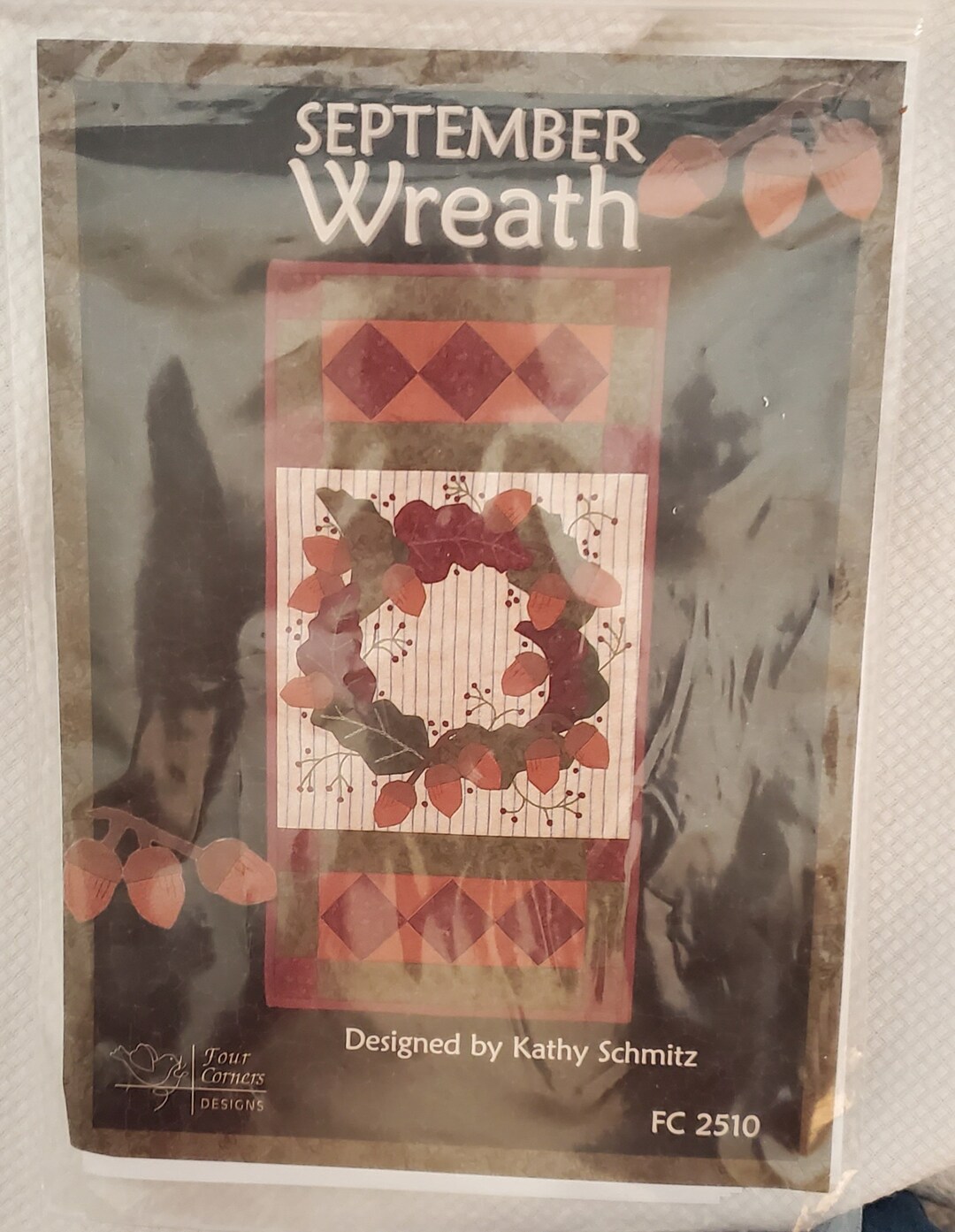 September Wreath Quilt Pattern by Four Corners Designs - Etsy