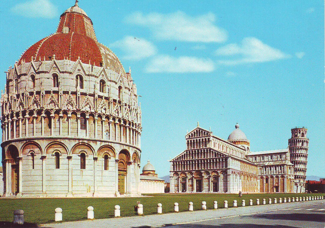 Vintage Used Post Card of Pisa, Italy - Etsy
