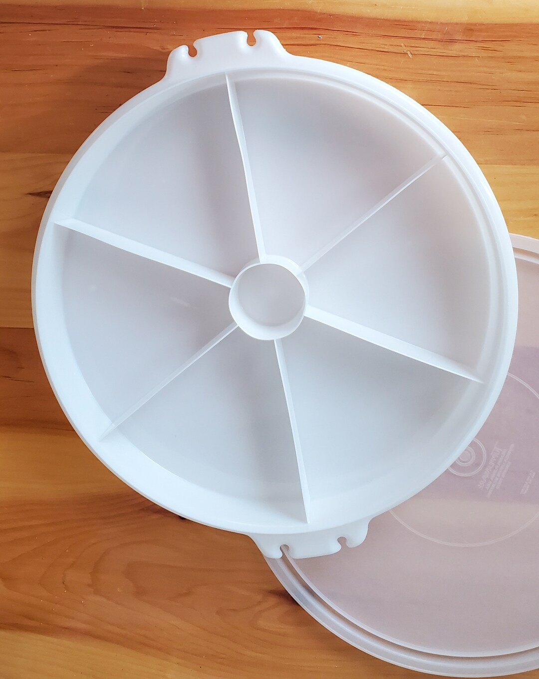 Vintage Tupperware 12 Divided Serving Container Tray 405 W/224 Lid Seal ...