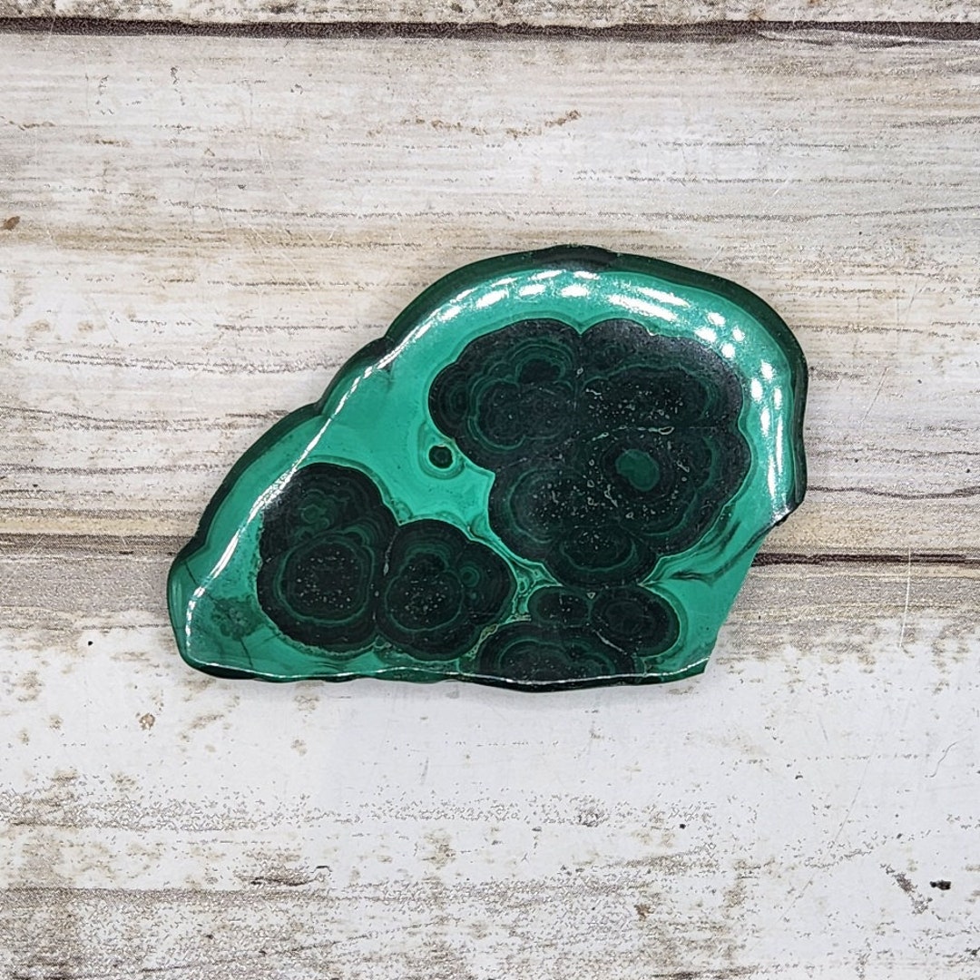 Polished Malachite Crystal Slice, Natural Malachite Slab, Malachite ...