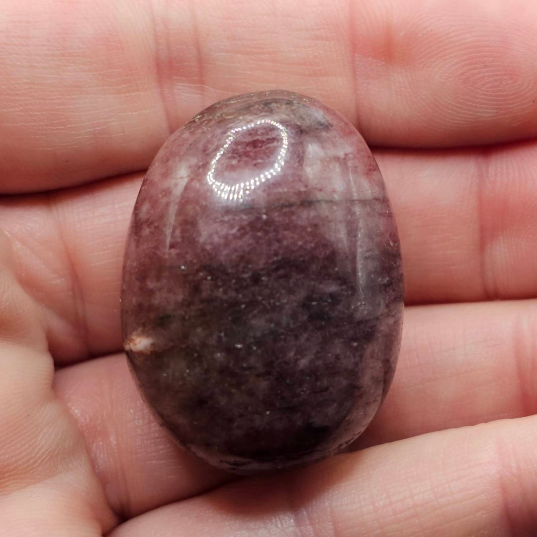 Large Strawberry Quartz Tumbled Stone, Tumbled Strawberry Quartz ...