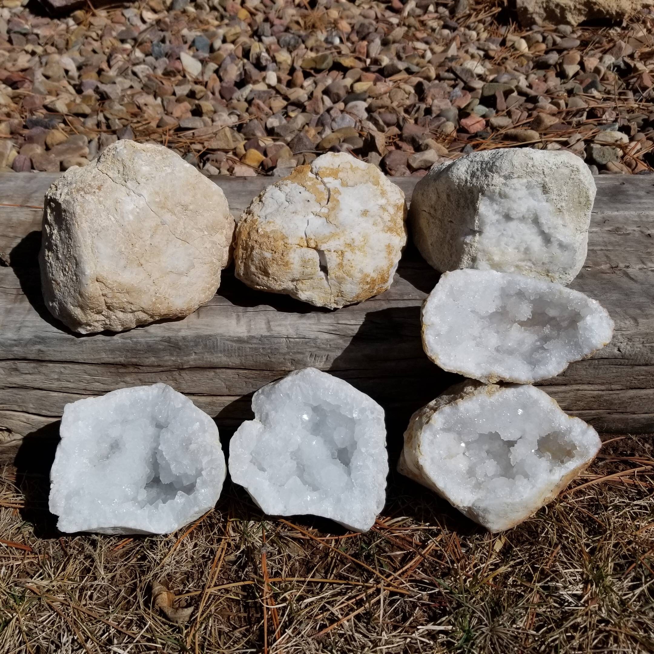 Large Quartz Geode Whole Geode Split in Half Full of | Etsy