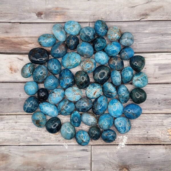 Blue Tumbled Stones - Etsy