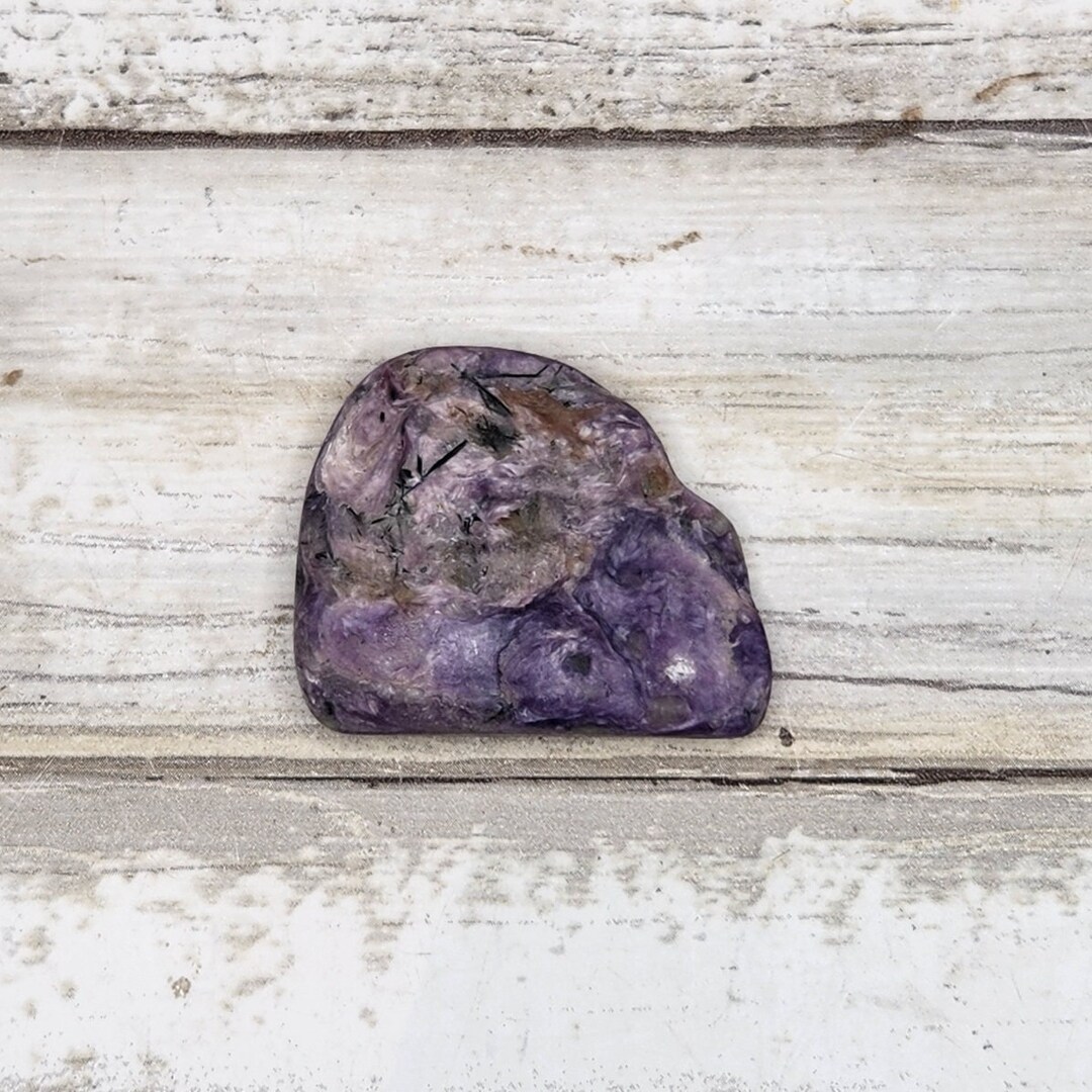 Natural Charoite Freeform Tumbled Stone From Russia, Tumbled Charoite ...