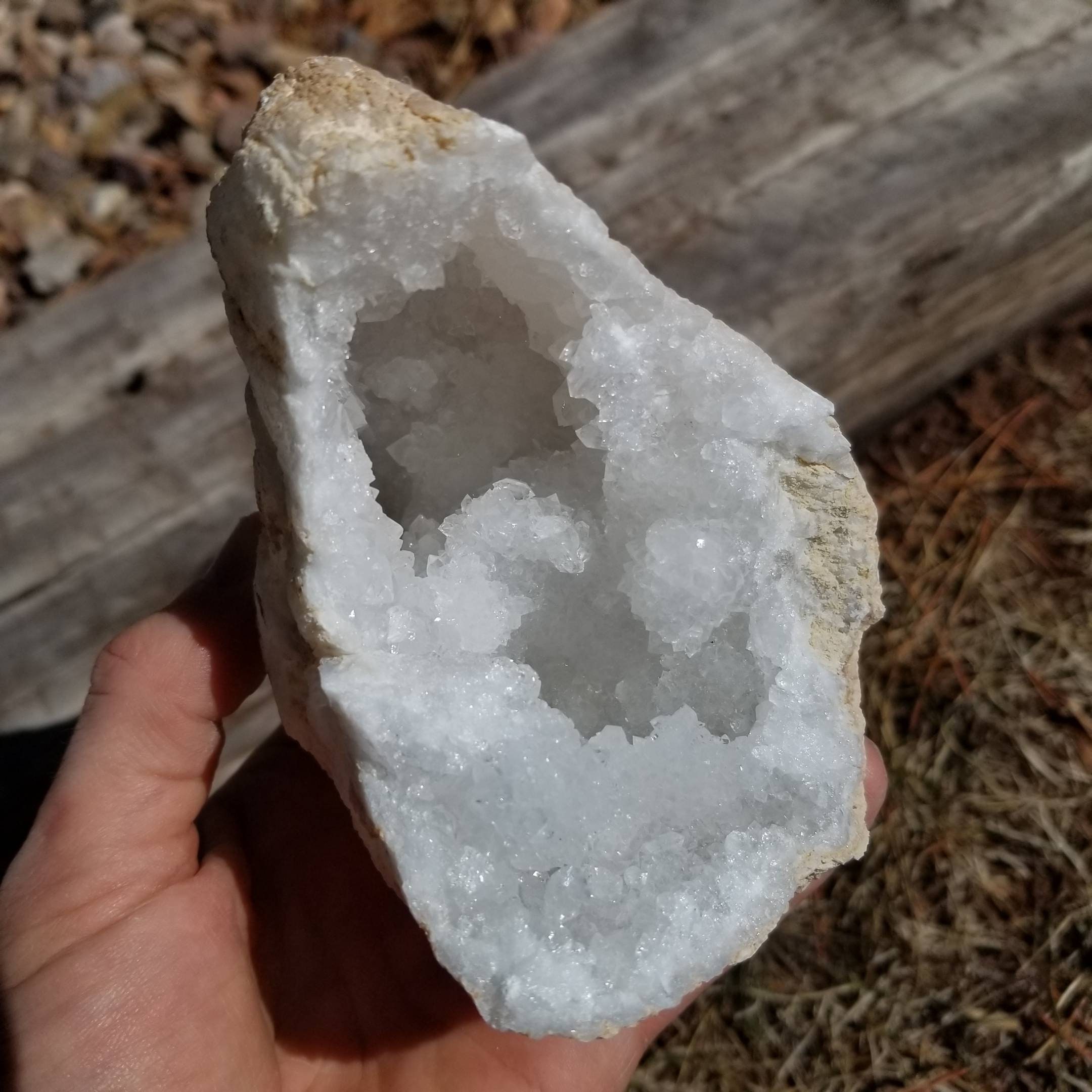 Large Quartz Geode Whole Geode Split in Half Full of | Etsy