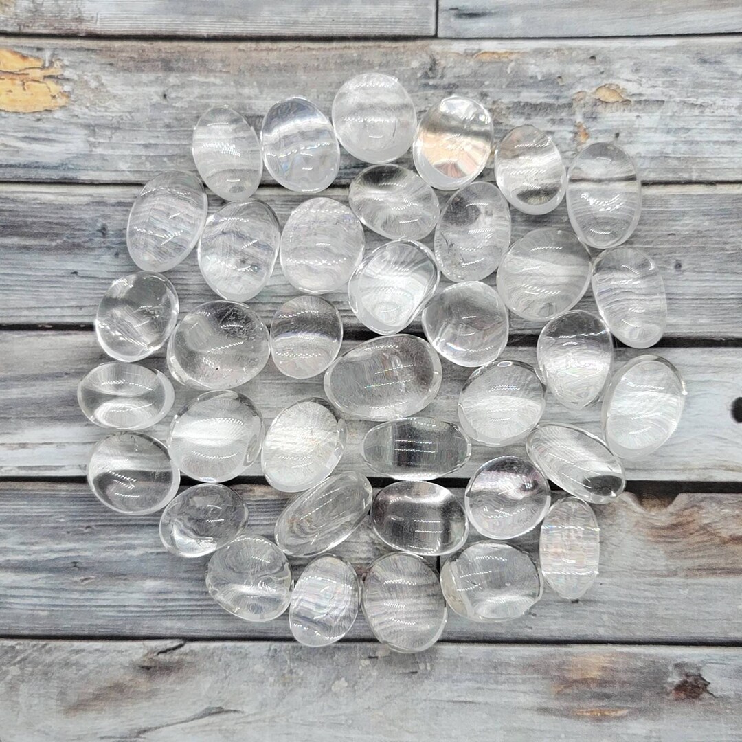 1lb Clear Quartz Tumbled Stones, Tumbled Clear Quartz Crystal, Bulk ...