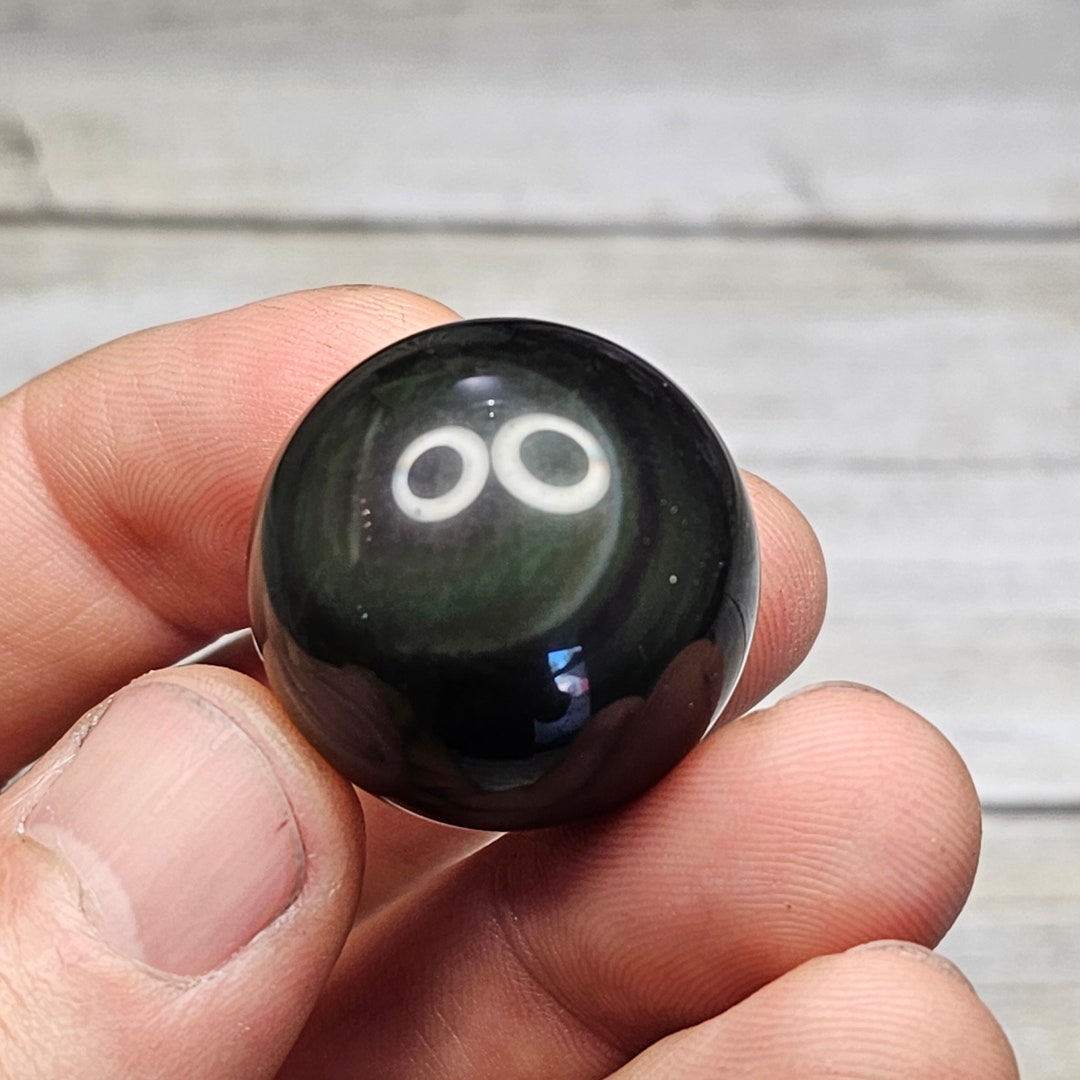 Small Rainbow Obsidian Crystal Sphere, 27mm Colorful Raindow Obsidian ...