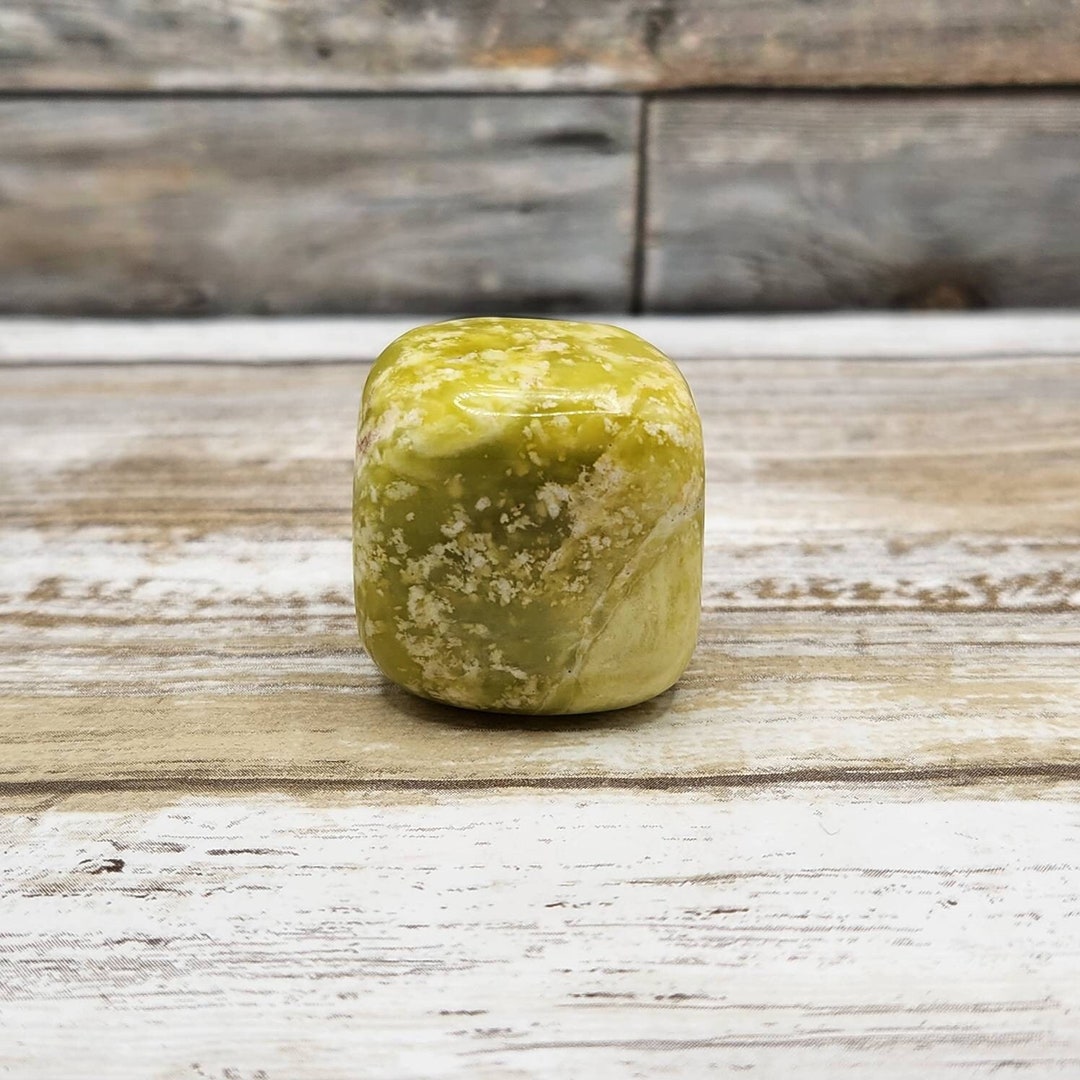 Noble Serpentine Tumbled Stones, Tumbled Serpentine Crystal, Single ...