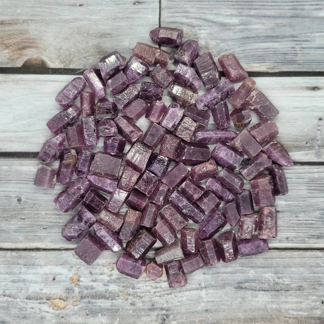100ct Rough Ruby Crystals, Raw Ruby Gemstones, Bulk Crystals, Jewelry ...