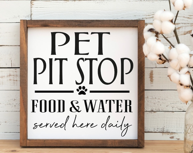 Pets / Dog Diner / Cat Cafe / Pet Sign / Farmhouse / Rustic / Wooden ...
