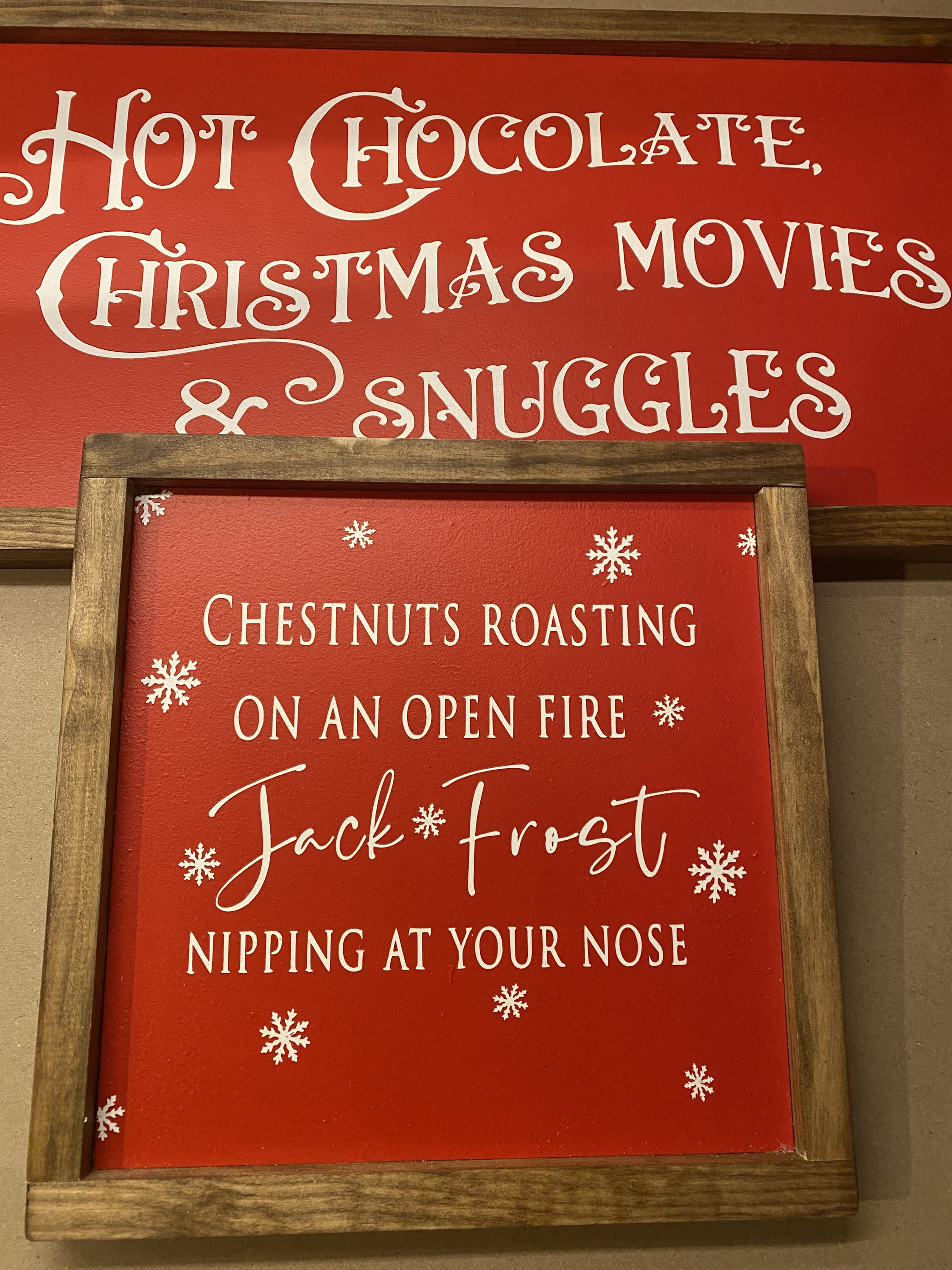 Hot Chocolate / Painted / Wooden / Farmhouse / Sign / Christmas Movies ...