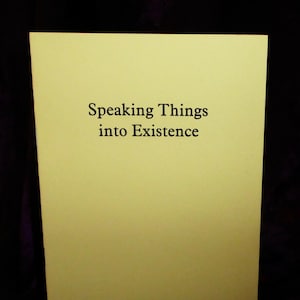 Speaking Things Into Existence by James Finbarr - Occultism Occult ...
