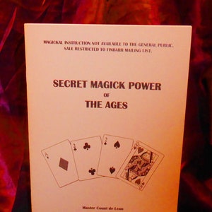 Secret Magick Power of the Ages by Master Count De Leon - Magick Spells ...