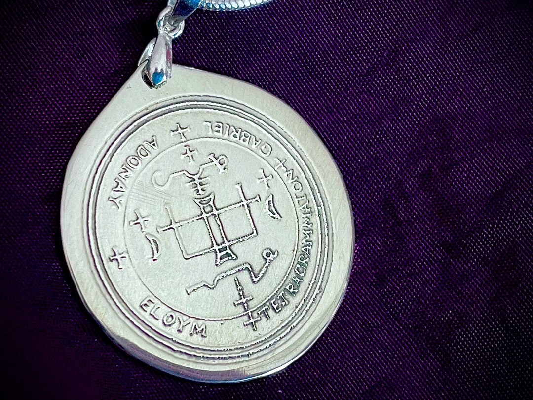 Sterling Silver Sigil of the Archangel Gabriel - Occult Talisman Sigil ...