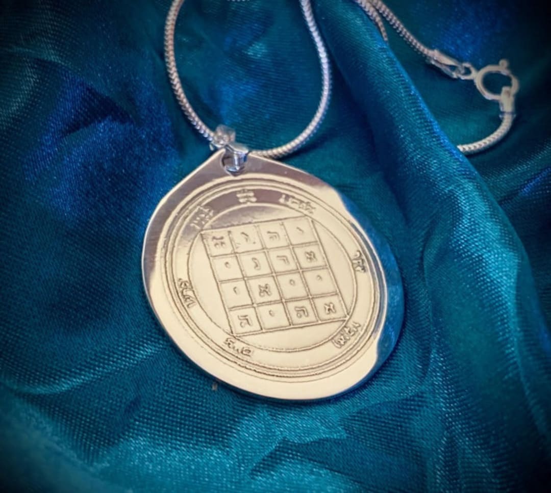 30mm Sterling Silver Double Sided Ultimate Demon Control Pentacle of ...