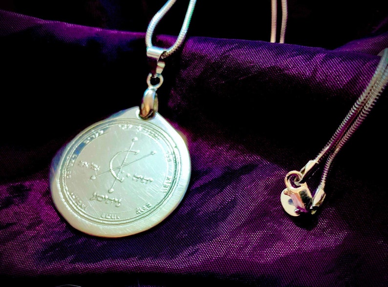 Sterling Silver Sigil of the Spirit Nitika Occult Talisman Wealth Money ...