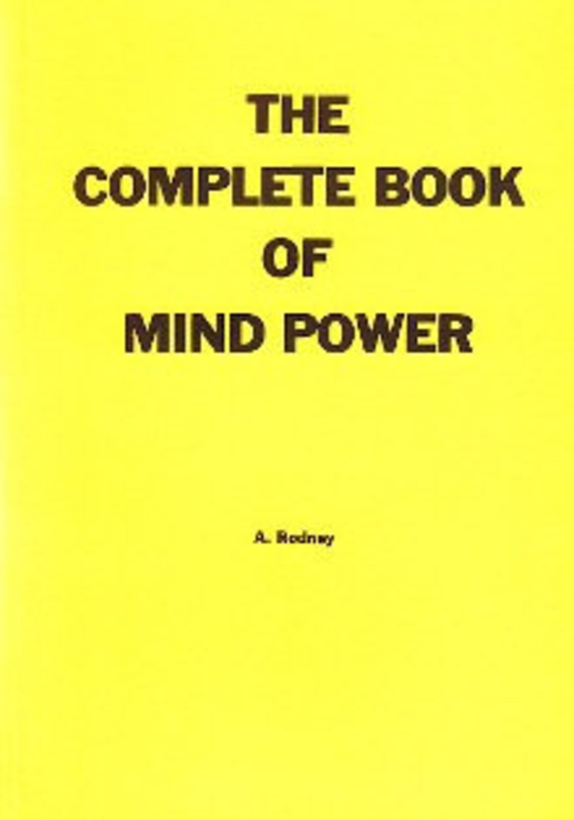 The COMPLETE Book of MIND POWER 3 Volume Set by A. Rodney - Etsy