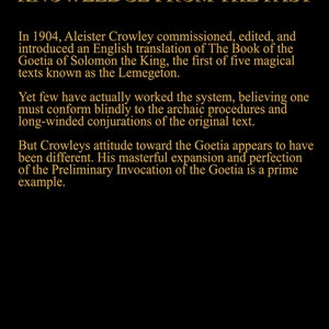 The Book of the Goetia of Solomon the King - Occult Magick Spells ...