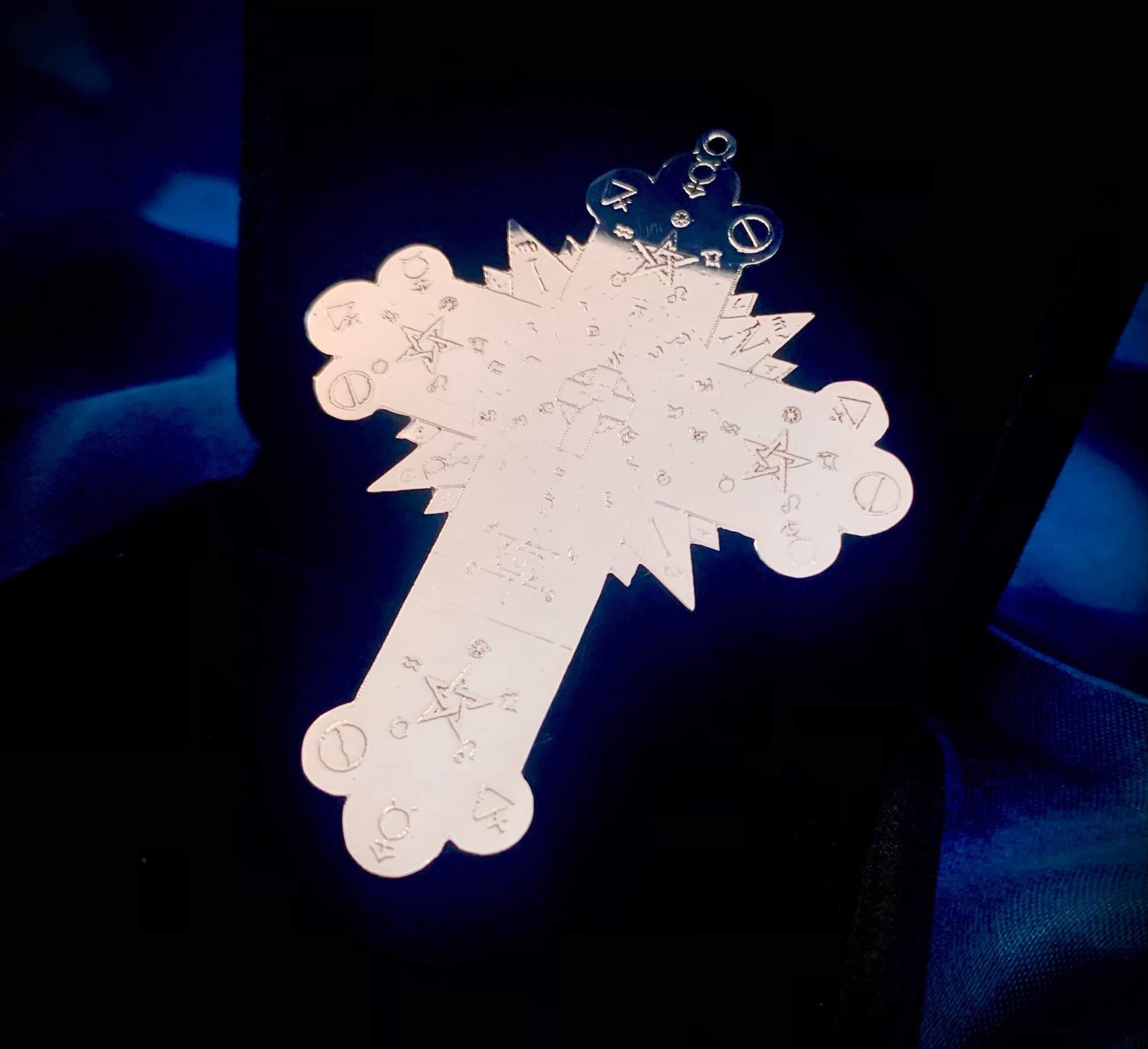 STERLING SILVER Rosicrucian Rose Cross Lamen of the Hermetic - Etsy