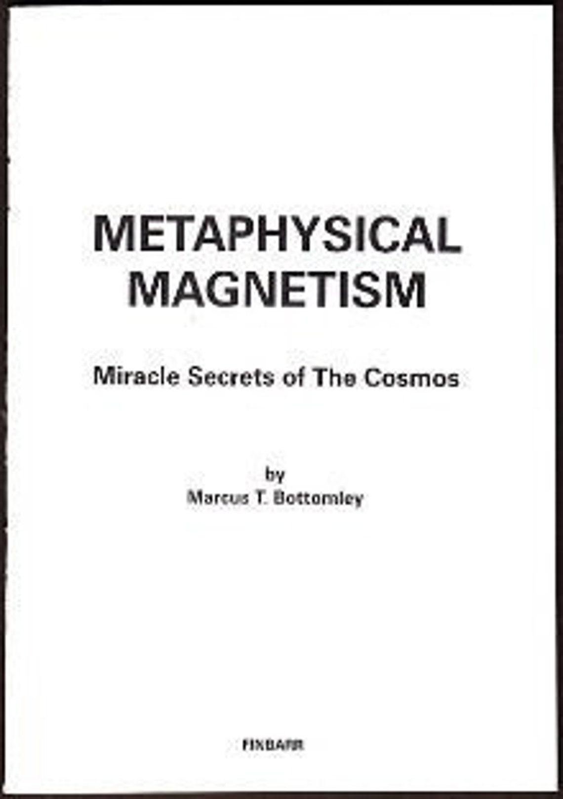 METAPHYSICAL MAGNETISM Miracle Secrets of the Cosmos by Marcus - Etsy