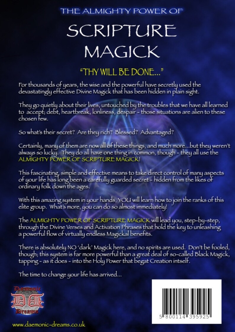 The Almighty Power of Scripture Magick by Marcus Lamont | Etsy