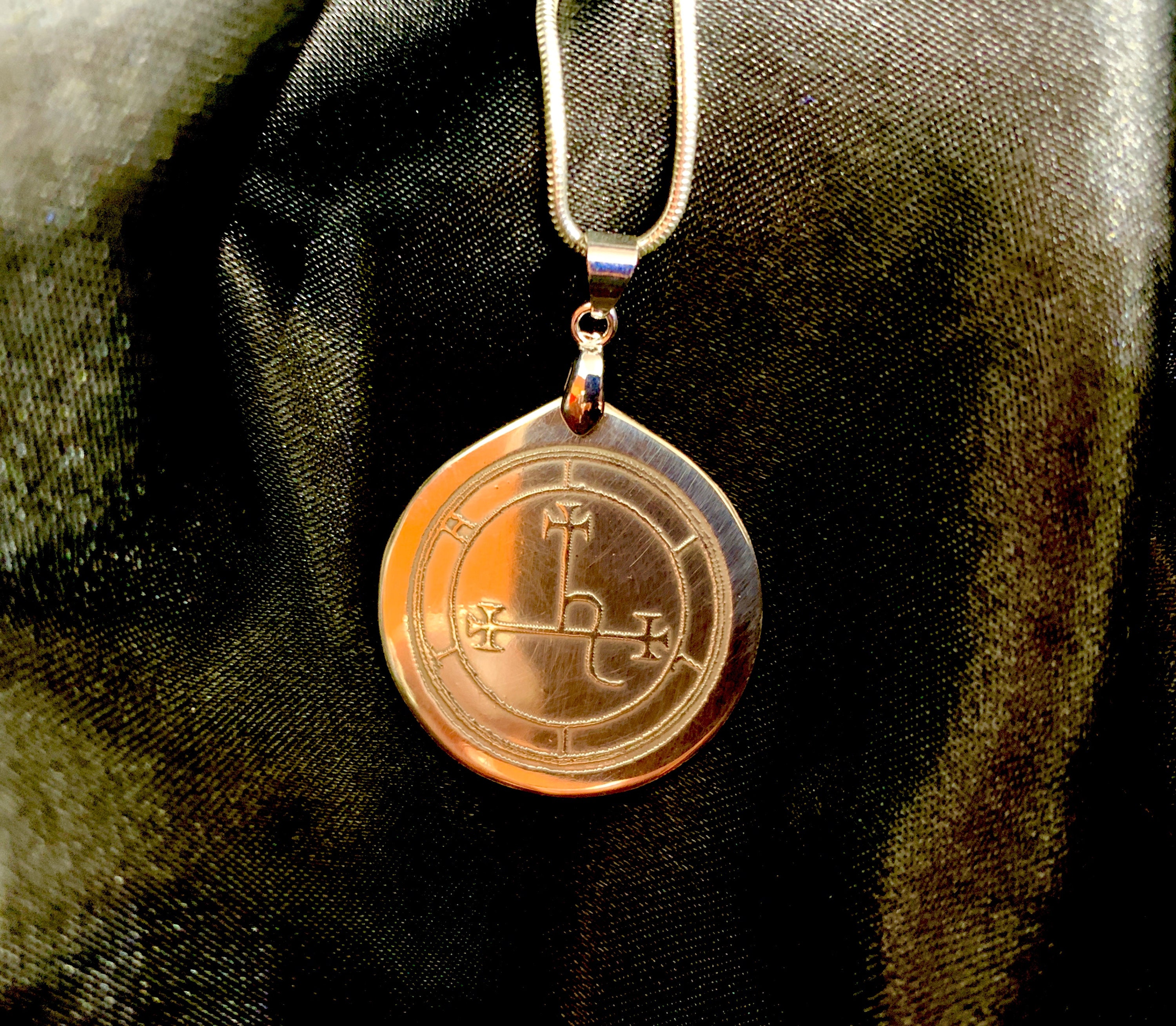 Seal of Lilith Sigil STERLING SILVER Grimoire Goetia Satan - Etsy