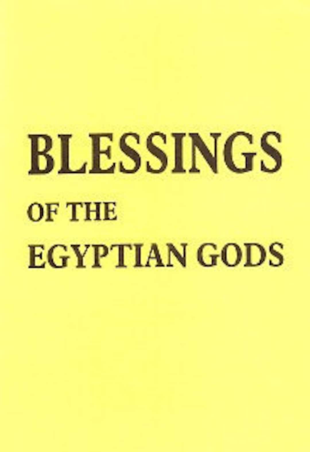 Blessing of the Egyptian Gods by S. O’doherty - Etsy