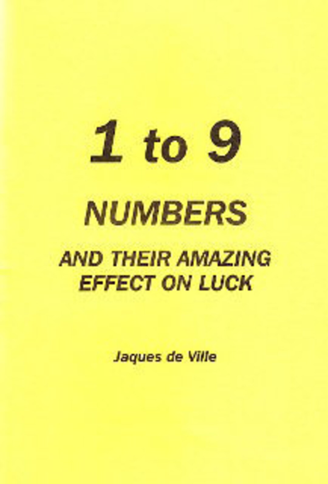 Lucky Numbers Guide – Jaques De Ville, Numerology Book - Etsy UK