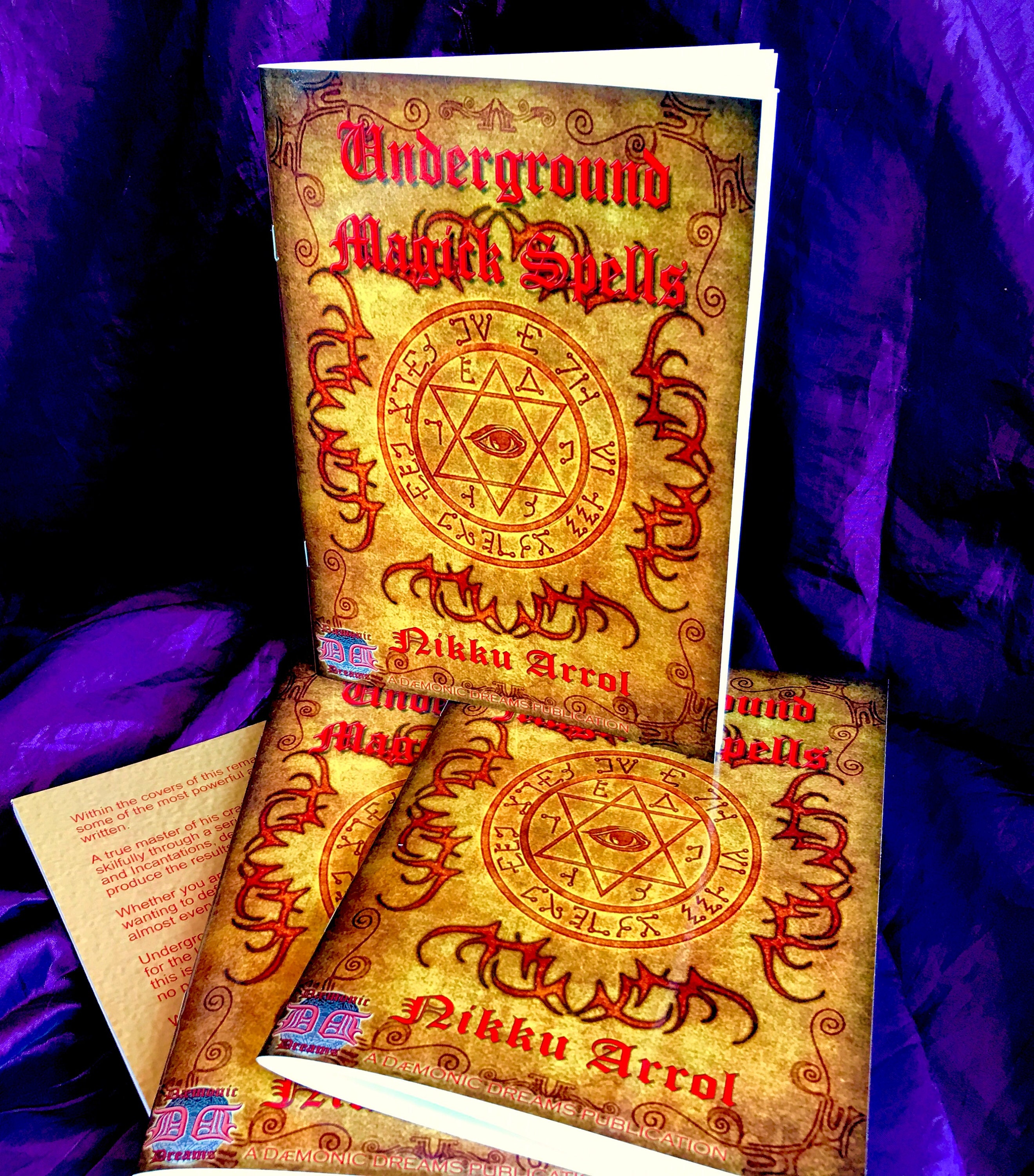 Underground Magick Spells Book by Nikku Arrol Black Magick - Etsy UK