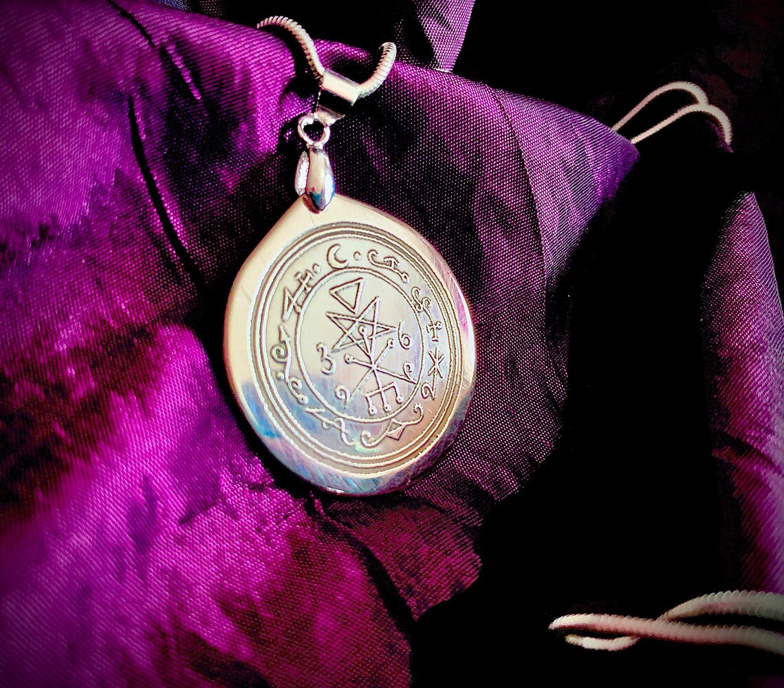 Seal of Lilith Sigil STERLING SILVER Grimoire Goetia Satan Demon Magick ...