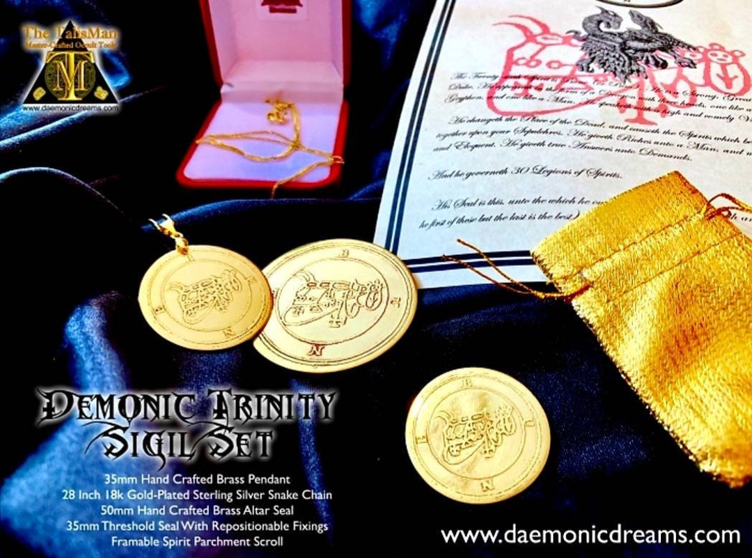 Demonic Trinity Brass Devotional Set - Etsy