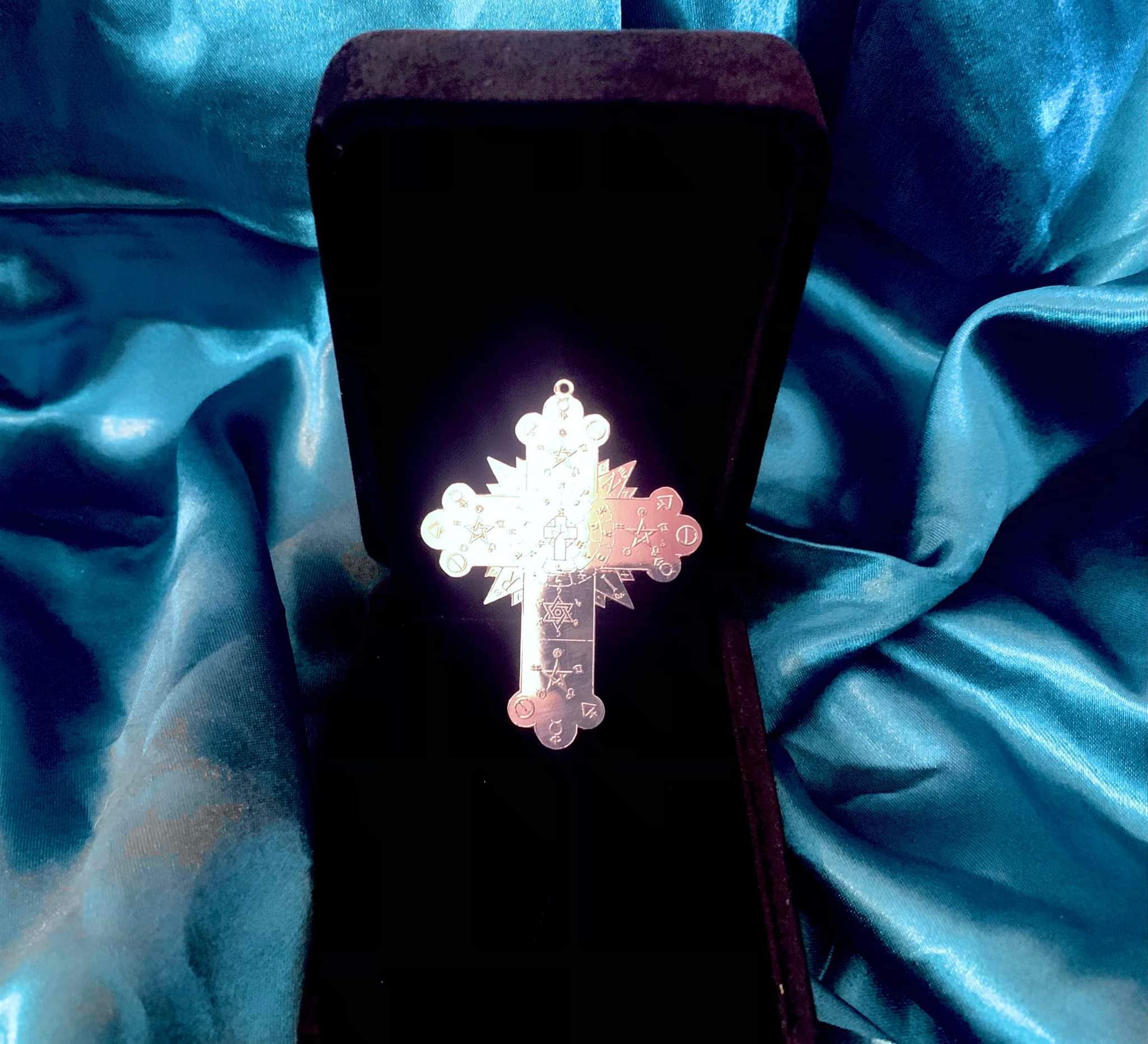 STERLING SILVER Rosicrucian Rose Cross Lamen of the Hermetic - Etsy