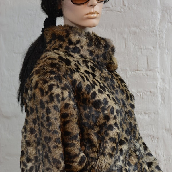Genuine Leopard Fur Coat - Etsy