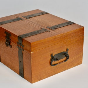 Vintage Folding Sewing Box, Storage for Sewing Supplies, Large Wooden ...