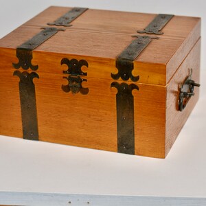 Vintage Folding Sewing Box, Storage for Sewing Supplies, Large Wooden ...