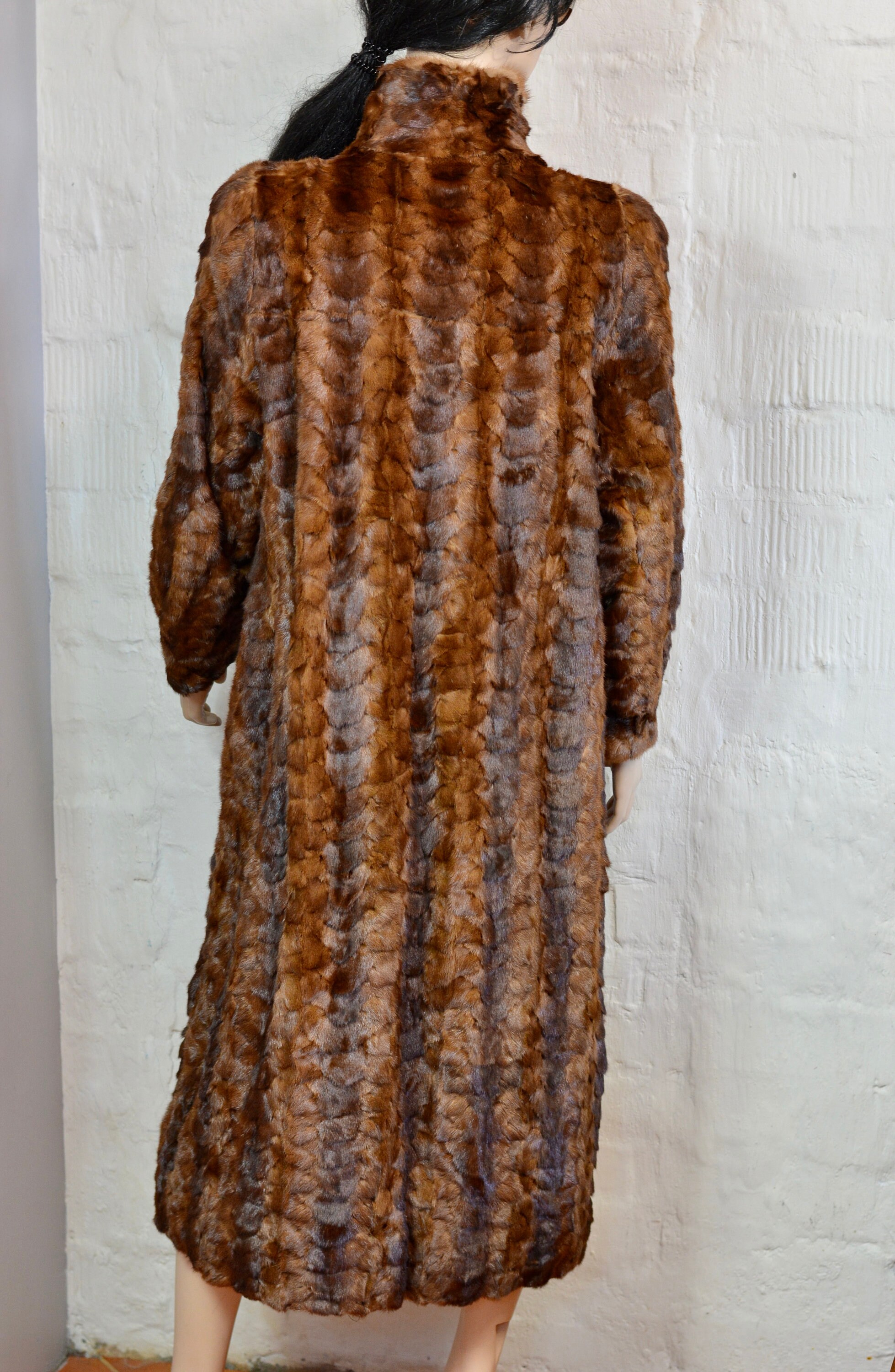 Vintage MINK FUR Coat Maxi Long Fur Coat Deluxe Product. - Etsy