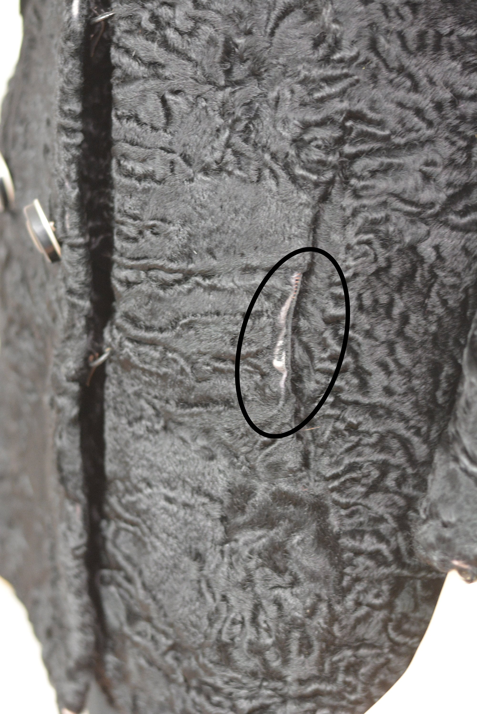 Vintage Curly Lamb Fur Coat 50s Black Persian Curly Lamb Fur - Etsy