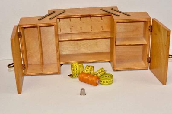 Vintage Folding sewing box, storage for Sewing Suppli… - Gem