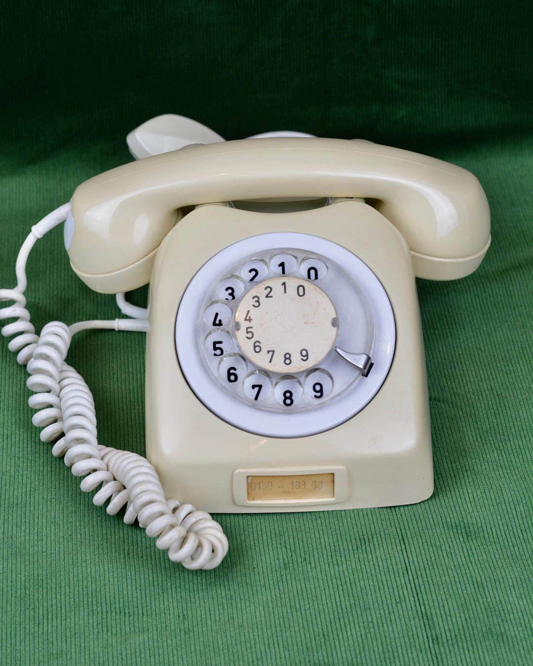 Vintage Beige Teli Swedish Push Button Telephone Mid Century Retro ...